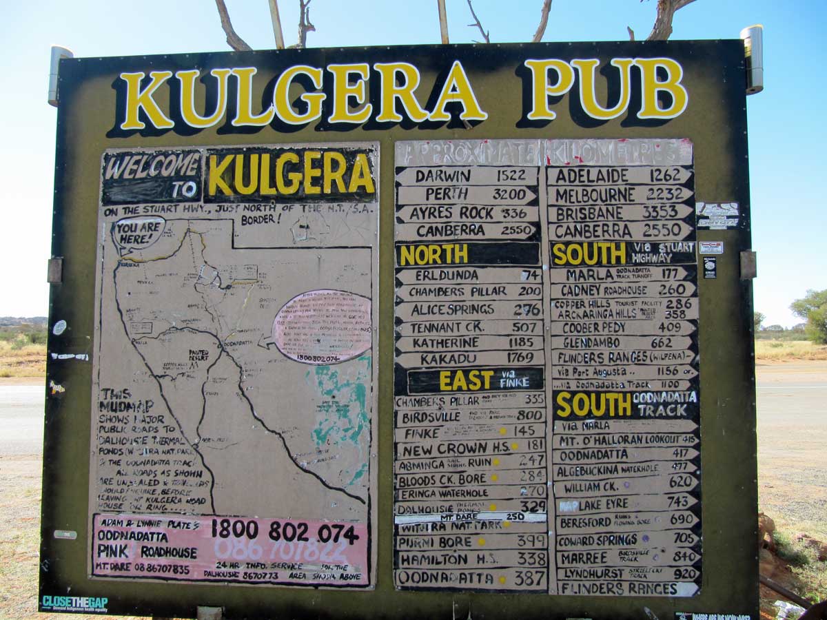 Northern Territory driving times