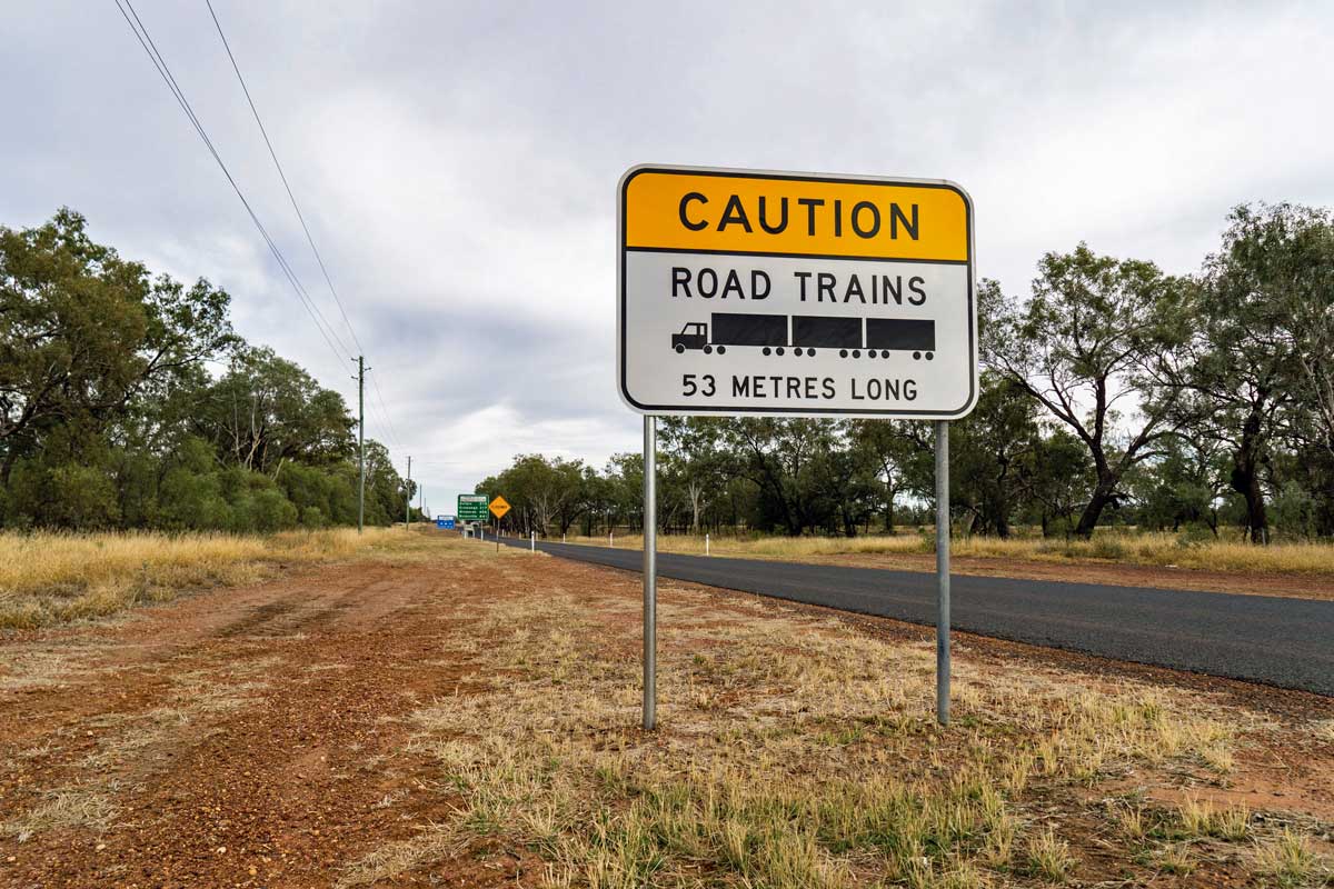 What is a road train in Australia?
